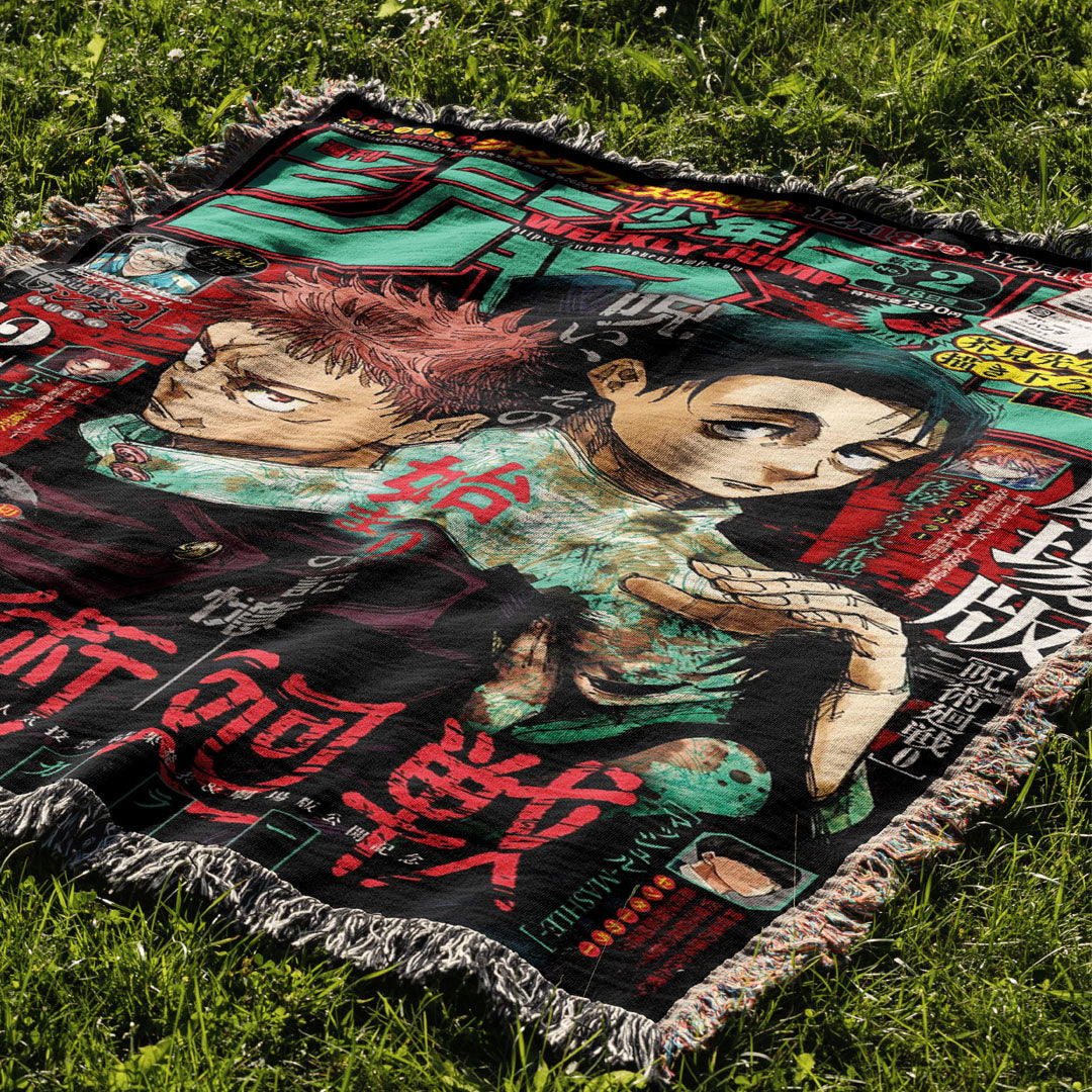 Cursed Woven Tapestry Blanket – ANI WRLD